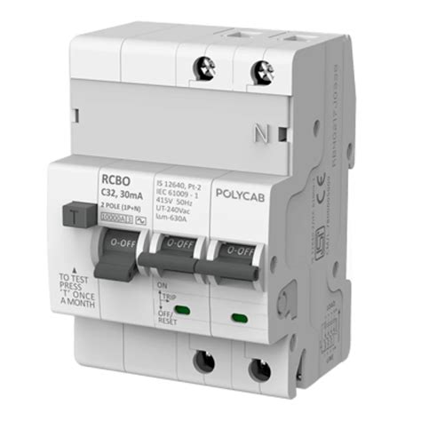 25a Polycab Rcbo Switch At ₹ 550 Piece In Gurugram Id 2854445549630
