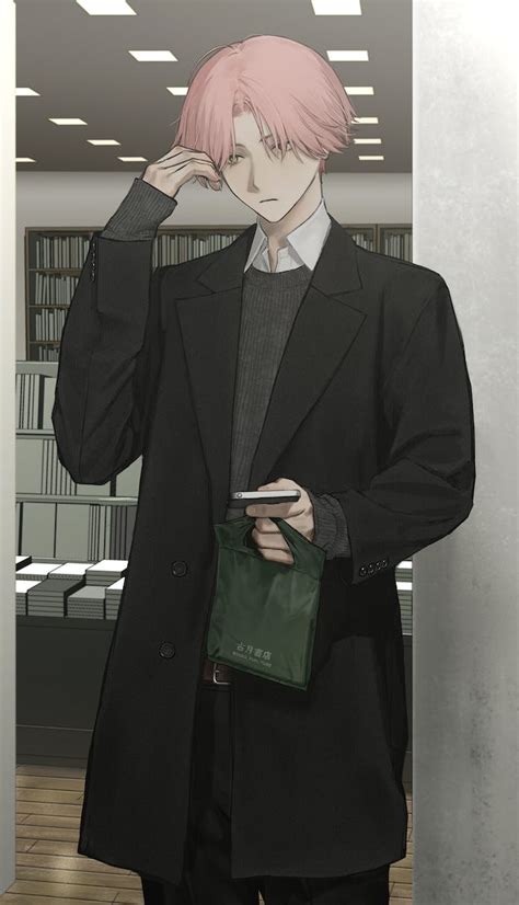 Hirota Tsuu Original Commission Highres Skeb Commission Boy Belt Black Coat Black Pants