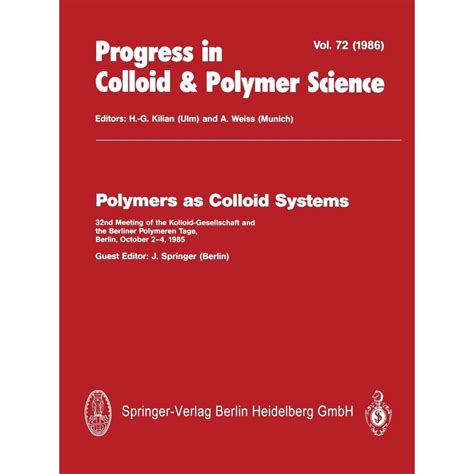 Polymers As Colloid Systems No Shoptime