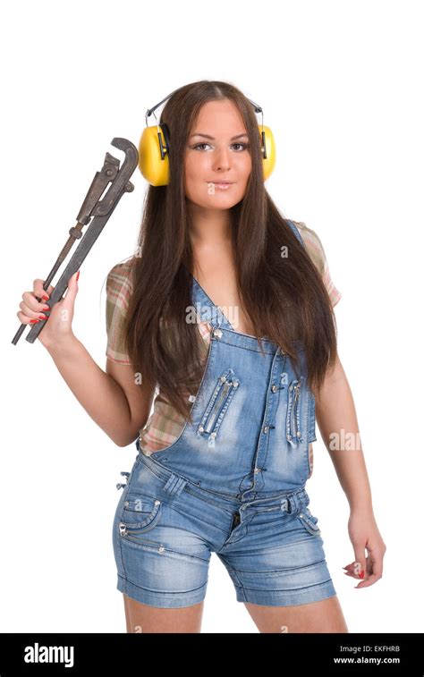 Woman Wrench Cut Out Stock Images And Pictures Alamy