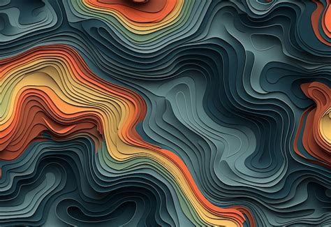 Premium Ai Image Photo Of Colorful Abstract Waves And Shapes Background