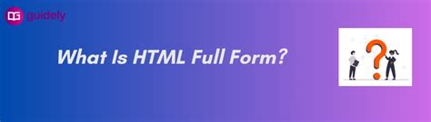 what is html full form