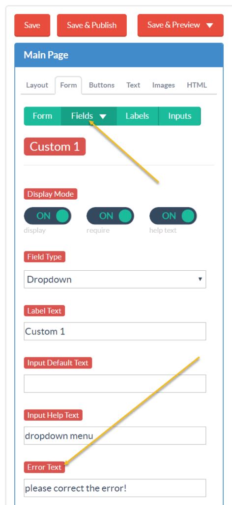 How To Display Inline Error Messages Inside Each Field Digioh Help Docs