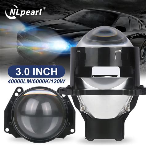 Nlpearl PCS Inch Bi LED Projector Headlights Lenses For Hella LED Lights Projector W