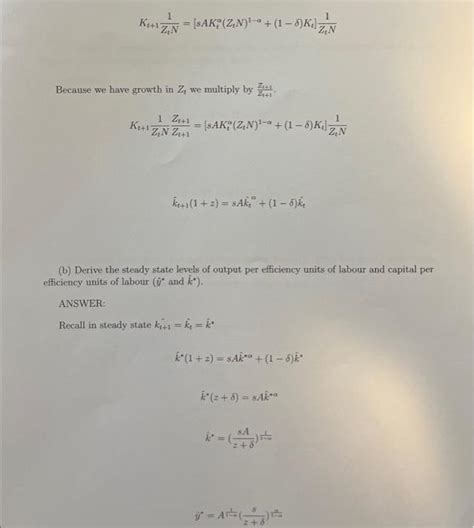 Solved This Is Macroeconomics The Model Answers Are Given