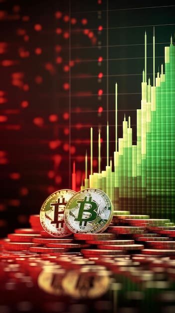 Premium Ai Image The Rise And Fall Of Bitcoin Fluctuations Generative Ai