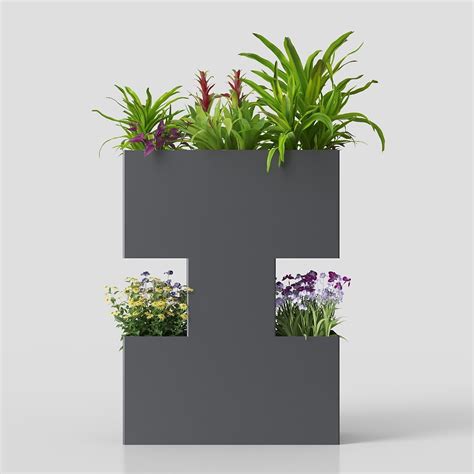 小区现代花架 盆栽 3d模型素材 免费3d模型库 模袋云