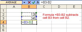 Excel Creating Simple Formulas