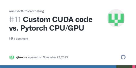 Custom Cuda Code Vs Pytorch Cpu Gpu · Issue 11 · Microsoft