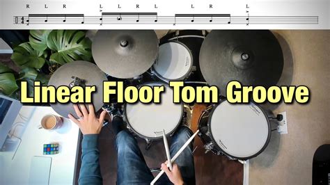 Linear Floor Tom Groove Drumdex