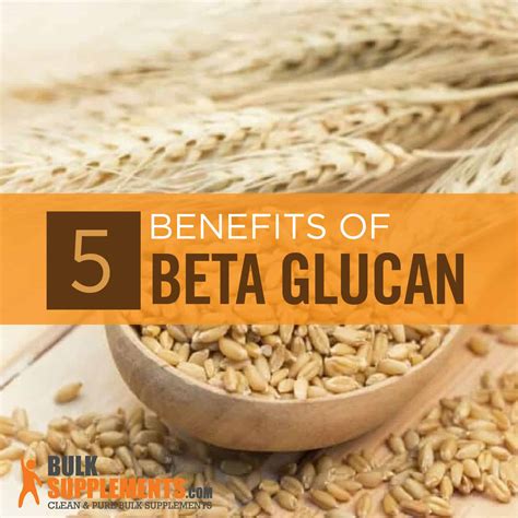 Beta Glucan Benefits Side Effects And Dosage