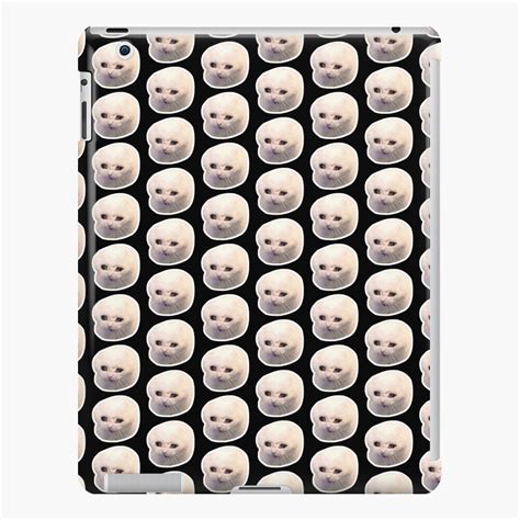 Crying Cat Meme 1 White Outline Ipad Case And Skin For Sale By Cat