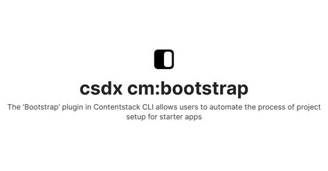 Csdx Cmbootstrap Fig