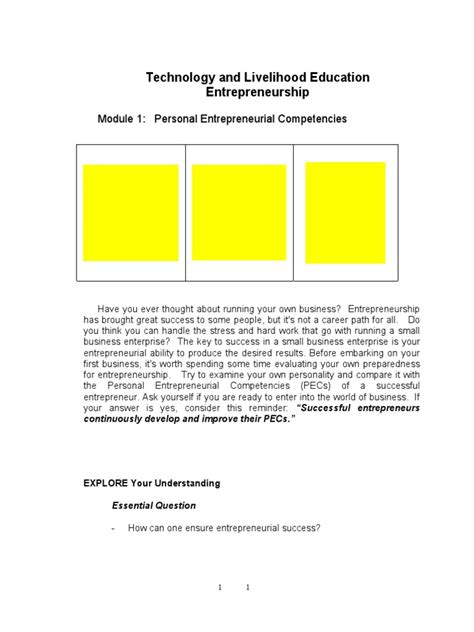 Technical Drafting Gr9 Module 1 Pdf Entrepreneurship Goal