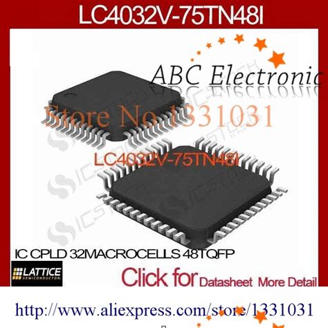 LC4032V 75TN48I IC CPLD 32MACROCELLS 48TQFP LC4032V 75TN48I 4032 ...