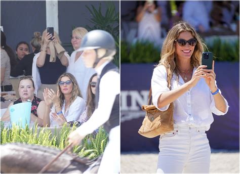 Gisele Bündchen leva amigas em competição mundial de beach polo em Miami