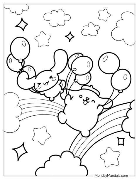 20 Pompompurin Coloring Pages Free Pdf Printables Detailed Coloring Pages Hello Kitty