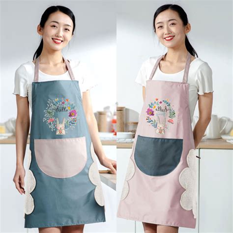 Waterproof Kitchen Apron Chef Bbq Cooking Baking Apron With Big Pocket