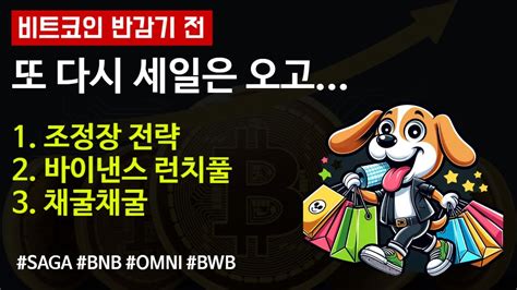 반감기 전 비트코인 하락은 현금이 있는 자에겐 세일기간 Youtube