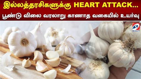 இல்லத்தரசிகளுக்கு Heart Attack பூண்டு விலை வரலாறு காணாத வகையில்