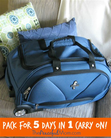 Packing Tips How To Pack Days Of Clothes In One Carry On Bag The