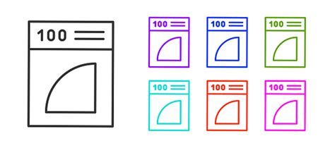흰색 배경에 격리 된 검은 선 커피 종이 필터 아이콘입니다 다채로운 아이콘을 설정합니다 벡터 일러스트레이션 가리기에 대한 스톡 벡터 아트 및 기타 이미지 Istock