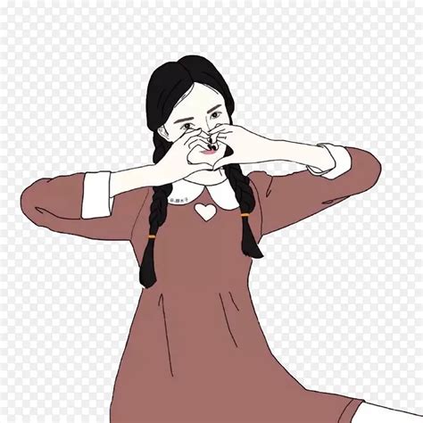 比爱心的少女png图片素材下载图片编号ylvamrbj 免抠素材网
