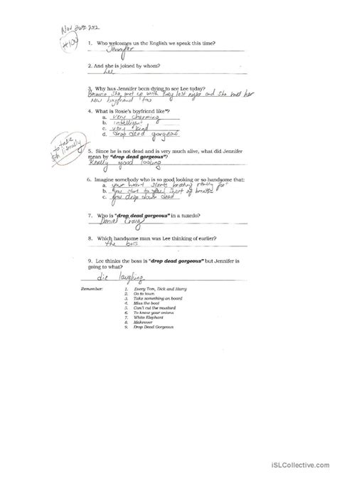 Drop Dead Gorgeous English Esl Worksheets Pdf And Doc