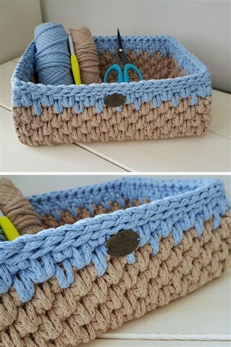 30 Brilliant Easy Crochet Basket Patterns For Home Storage Crochet Life