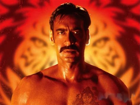 Ajay Devgan Strong Bollywood Hero Ajay Devgan In Singham Movie Body
