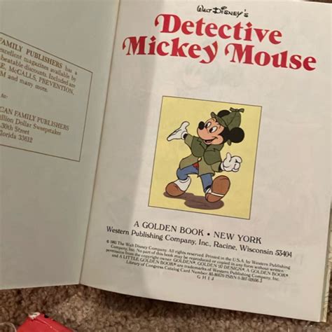 Walt Disneys Detective Mickey Mouse By