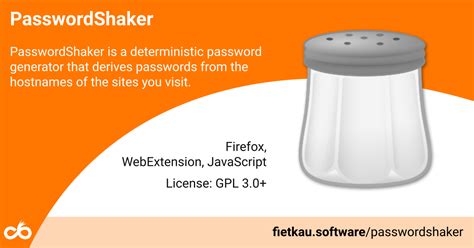 Passwordshaker Julian Fietkau