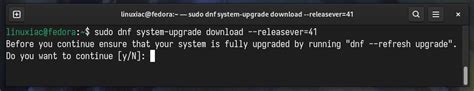 how to upgrade to fedora 41 from fedora 40