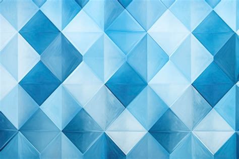 Premium Ai Image Blue Hd Geometry 3d Effect Background Wallpaper