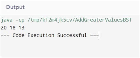 Add All Greater Values To Every Node In A Given Binary Search Tree