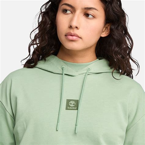 Sudadera De Rizo Con Capucha Para Mujer En Verde