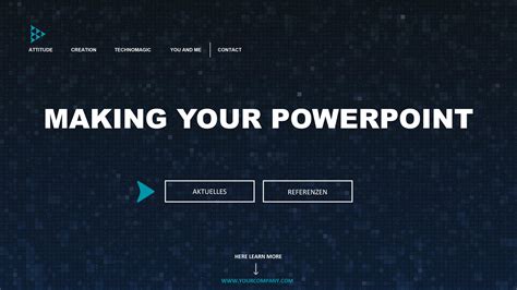 Ppt Of Dark Blue Technology Report Pptx Wps Free Templates