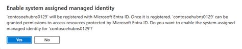 تمكين الهوية المدارة لمساحة الاسم Azure Event Hubs Microsoft Learn