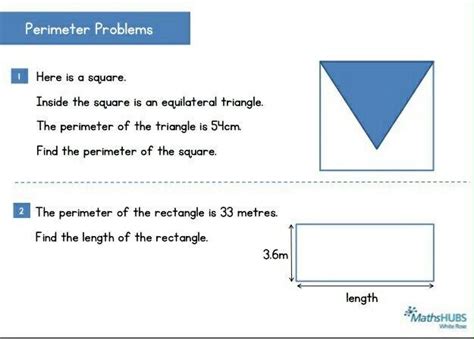Perimeter Problem Worksheet