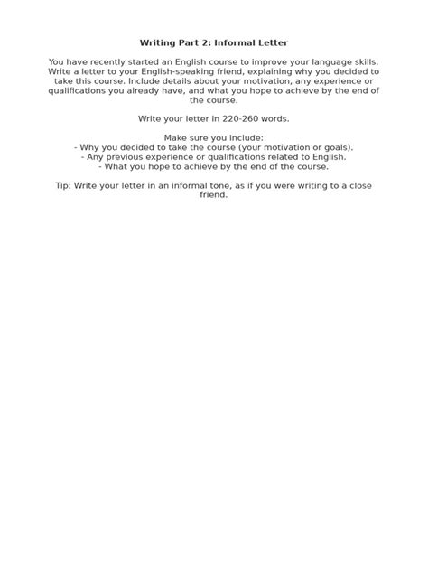 C1 Writing Exercise English Level Pdf