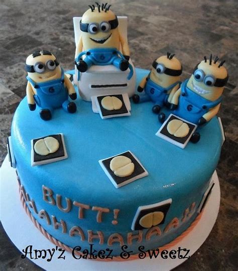 Minions Butts Decorated Cake By Amyz Cakez And Sweetz Cakesdecor
