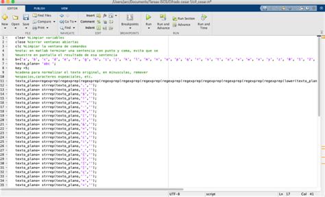 Caesar Cipher Matlab