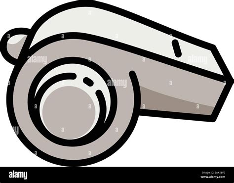 Whistle Icon Outline Whistle Vector Icon For Web Design Isolated On White Background Stock