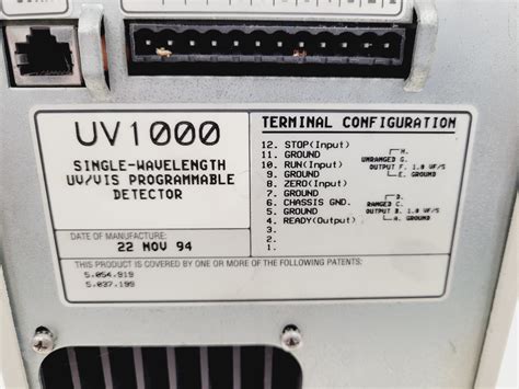 Tsp Spectrasystem Uv1000 Single Wavelength Uvvis Programmable Detector Lab