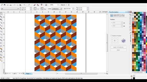 Desain Pattern Dengan Coreldraw Belajar Coreldraw Youtube
