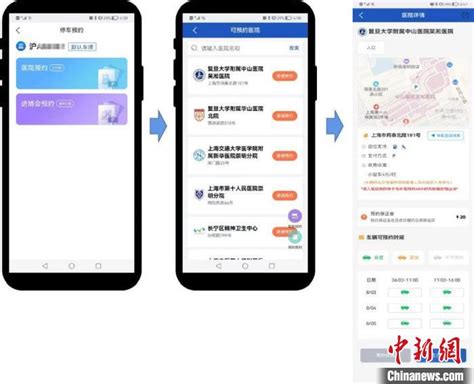 上海停车APP2 0版全新升级上线 49家医院上线预约停车功能 手机新浪网