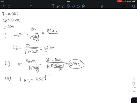 SOLVED Two Rockets Moving Towards Each Other Rocket A Moving To The Right With Speed C