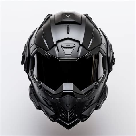 Premium Ai Image 3d Rendering Science Fiction Helmet