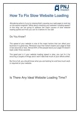 PPT How To Reduce Website Loading Time In 5 Easy Steps PowerPoint