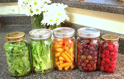 Mason Jar Snacks Mason Jar Snacks Fruit And Vegetable Storage Mason